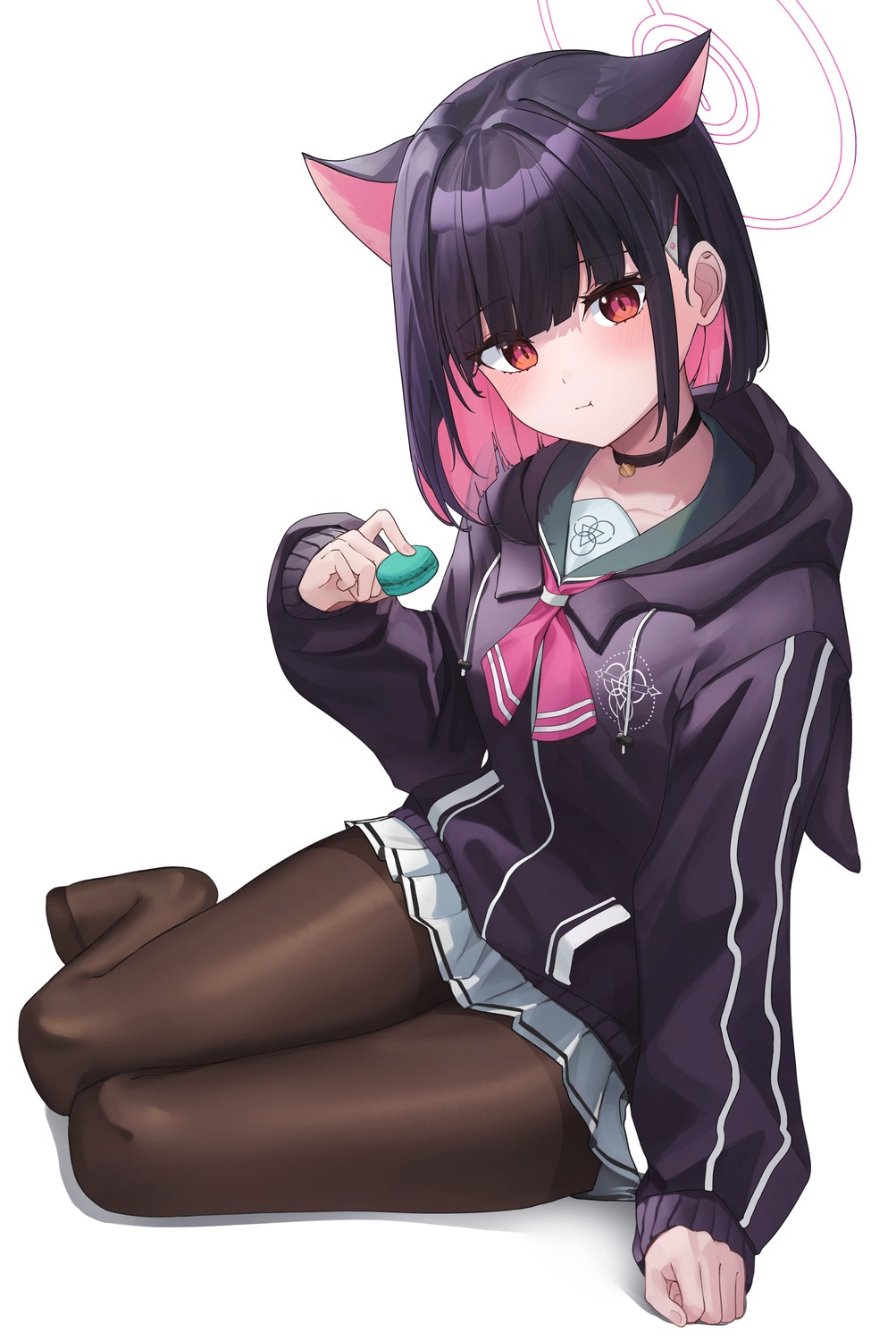 mizo blue archive kyouyama kazusa animal ears halo nekomimi pantyhose seifuku | #1053704 | yande.re